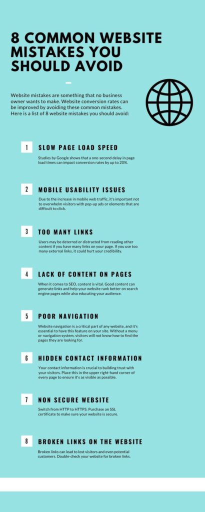 8 Common Website Mistakes You Should Avoid - Bigrock