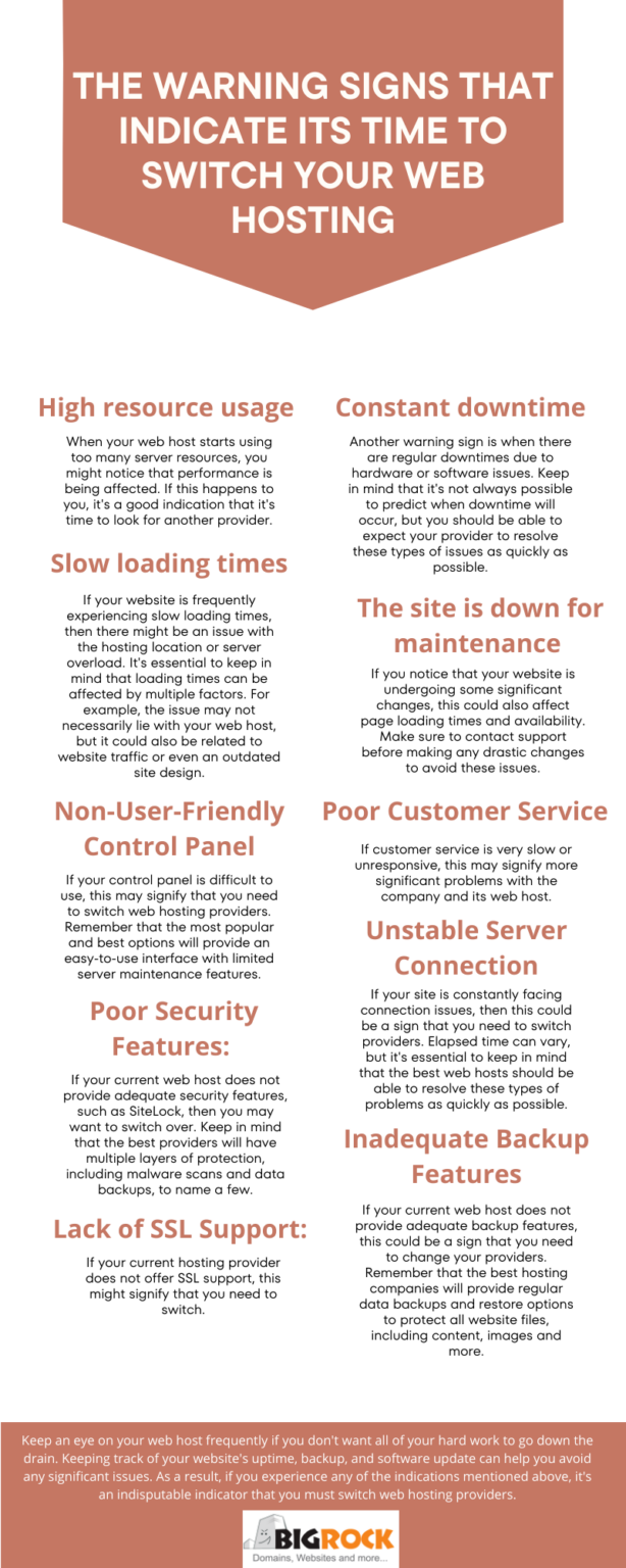 The Warning Signs That Indicate Its Time to Switch Your Web Hosting ...